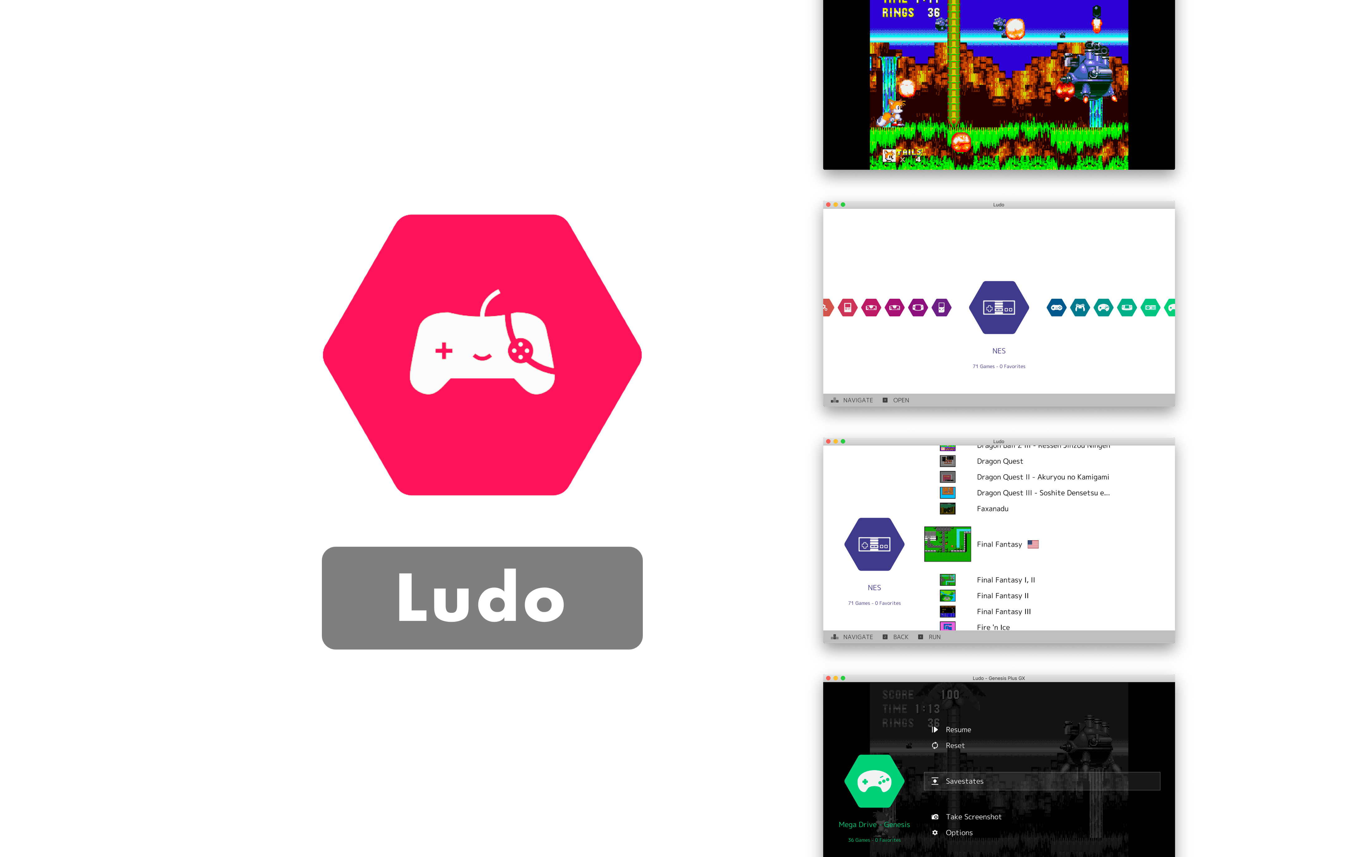 【解説】PC用エミュレータ「Ludo」がいい感じなので、RetroArchの前に試してほしい